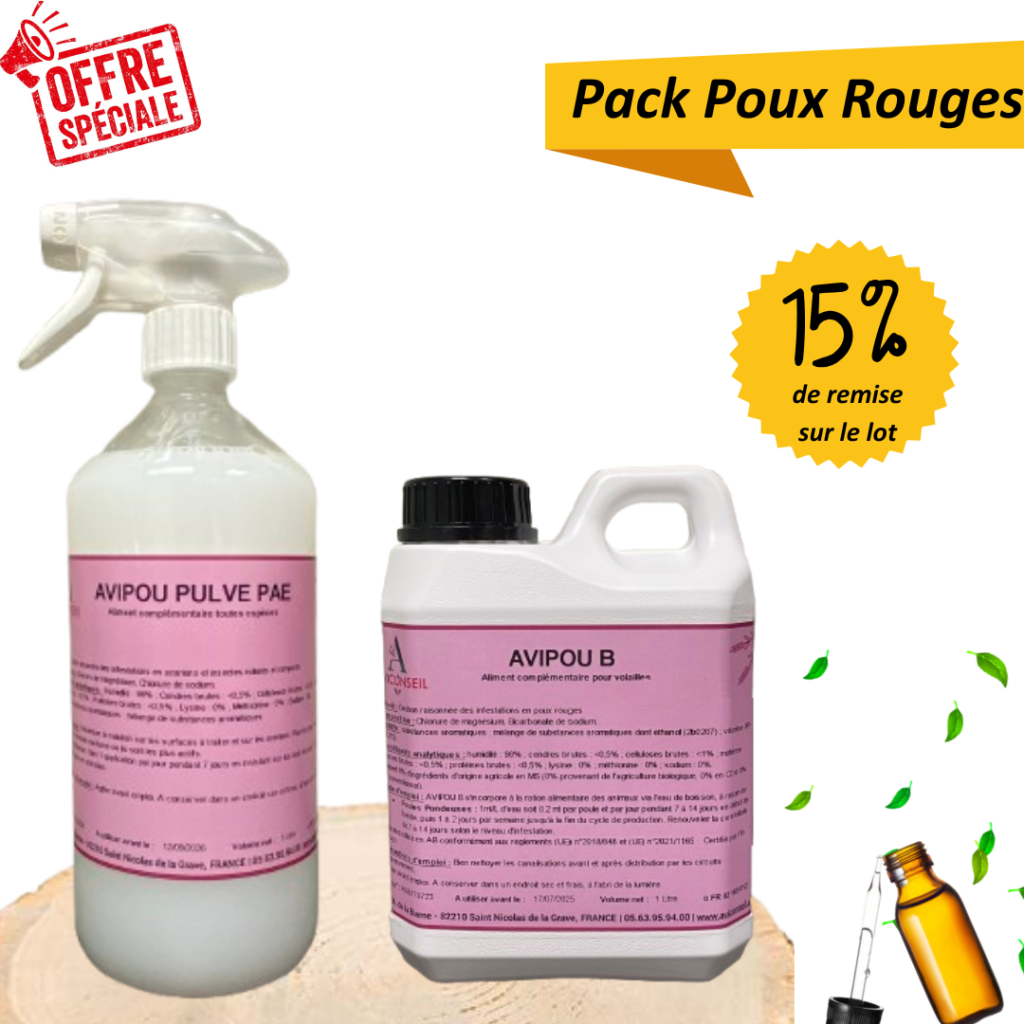 PACK POUX ROUGES - Aviconseil